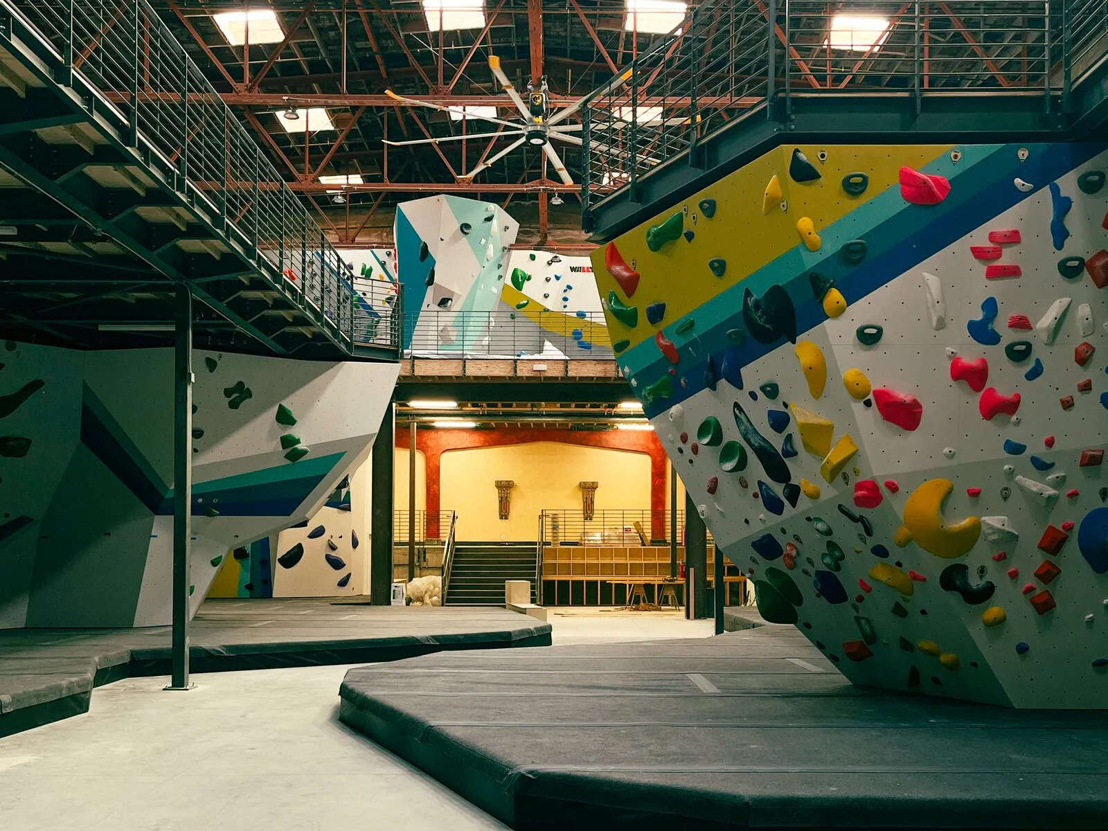Historic Oaks Theatre is finally reopening as a bouldering gym ...